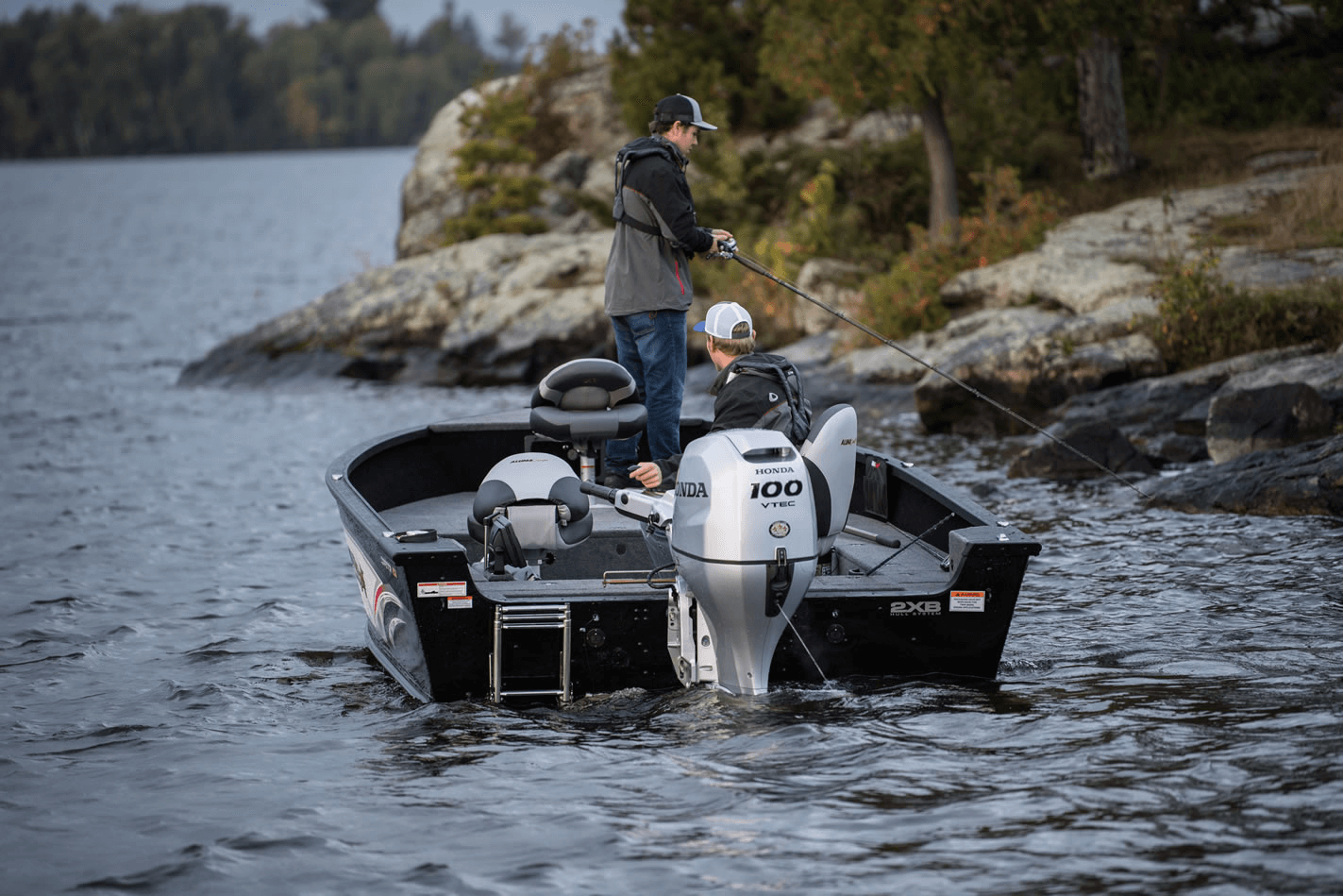 THE HONDA BF75. BF90. BF100. RELIABLE MARINE POWER.